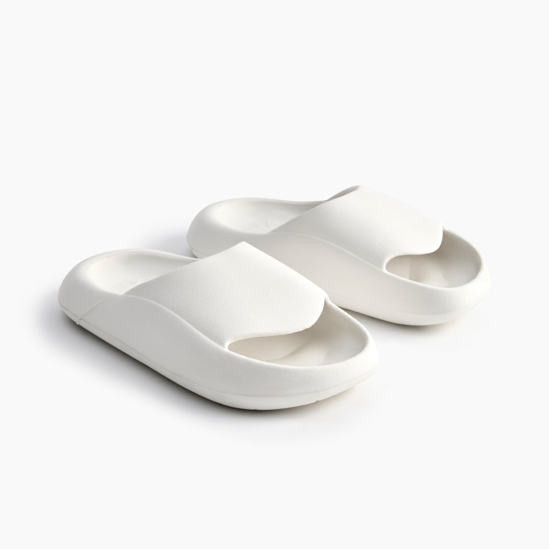 Buy Ludic Sliders Chaas White - Ultimate Comfort